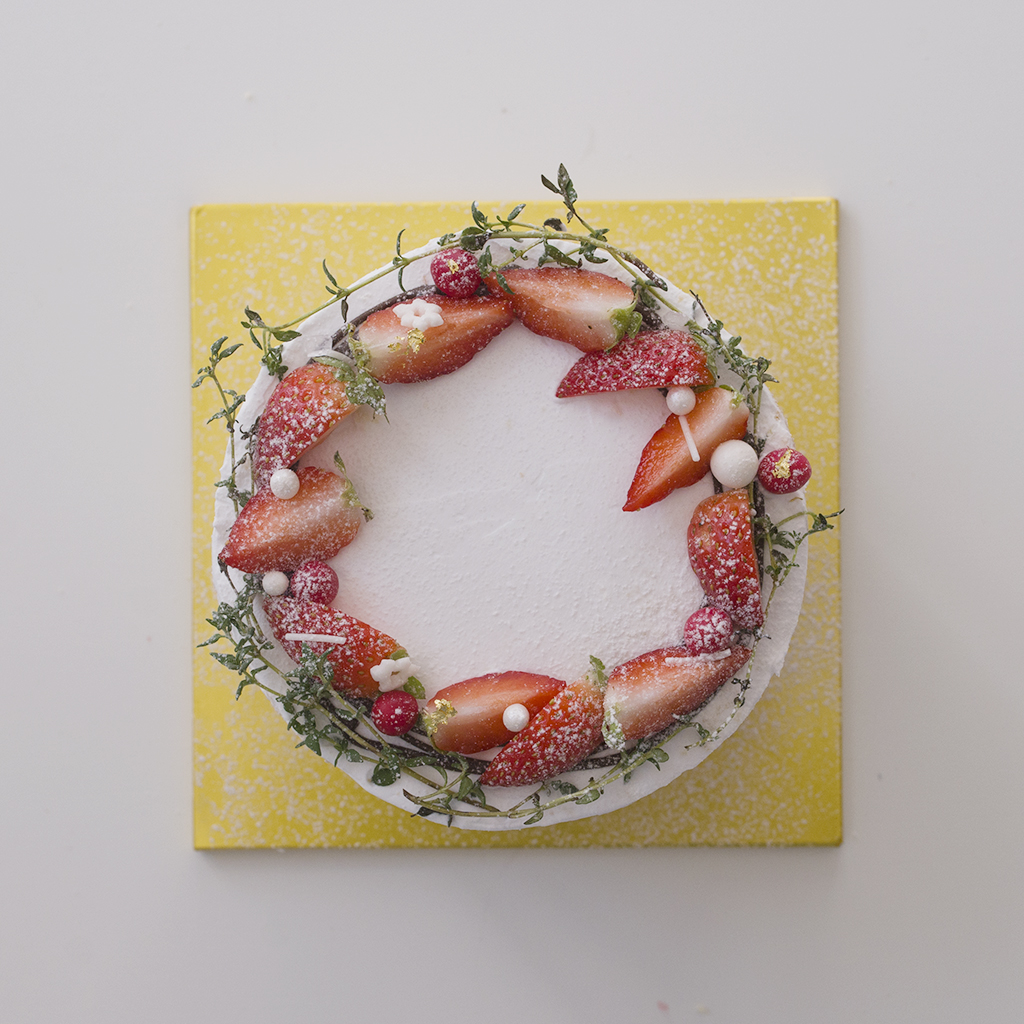 겨울 숲을 옮겨 담은 '크리스마스 리스 케이크' - 이너트립 워크샵